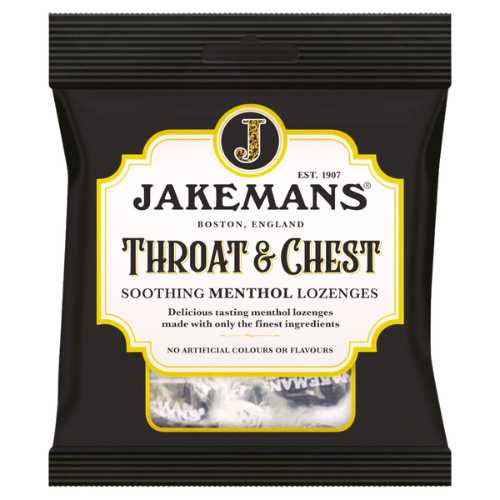 Jakemans Throat & Chest Menthol Sweets - 73g - British Sweets & Treats – British Sweets & Treats